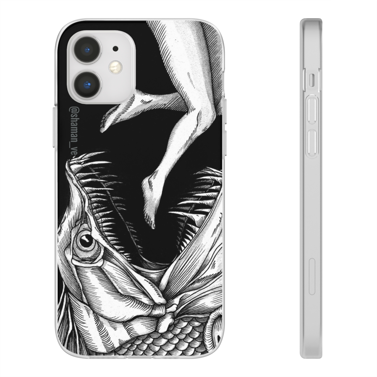 Flexi Cases for iPhone - Fish Terror - Alejandro Aguilar
